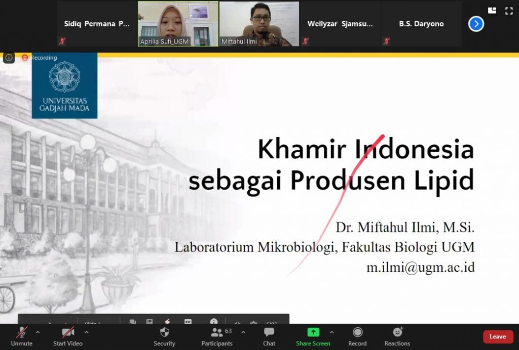 BIOLECTURE SERIES #7: Bioprospeksi Khamir Indonesia – Fakultas Biologi