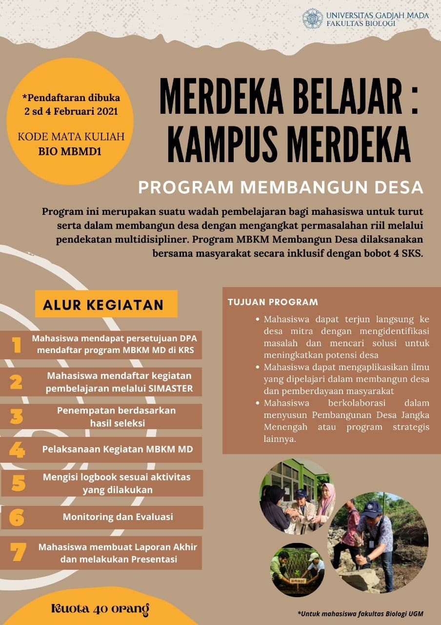 Fakultas Biologi UGM Memulai Kurikulum Berbasis Merdeka Belajar ...