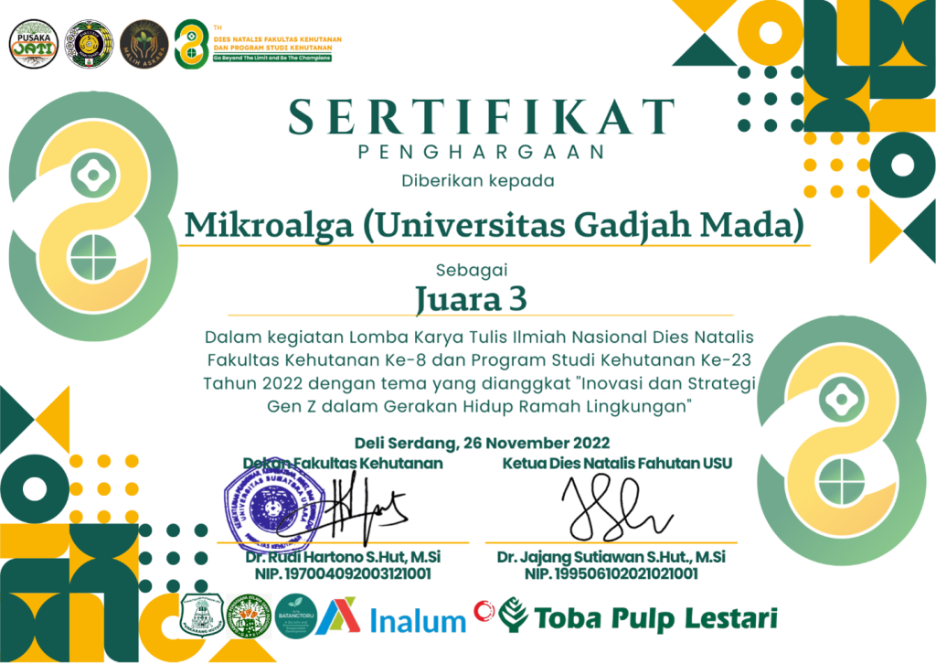 Mahasiswa Biologi Raih Juara 3 Lomba Karya Tulis Ilmiah Tingkat Nasional – Fakultas Biologi